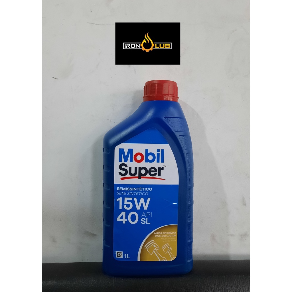 MOBIL SUPER 15W40 SEMISSINTÉTICO 1 LITRO | Shopee Brasil