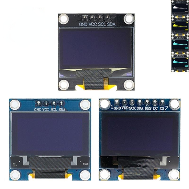 0,96 Polegadas IIC SPI Serial 7/4Pin White/Blue/Yellow OLED Display Module SSD1306 12864 Placa ...