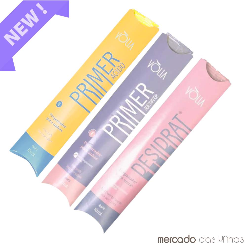 KIT Preparadores Volia PH + Primer Acido + Primer Adesiv | Shopee Brasil