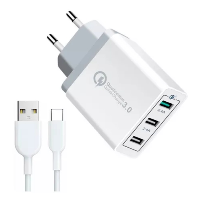 Fonte Carregador Turbo USB Original 3 Rápido IP 8 Modelo H62 | Shopee Brasil