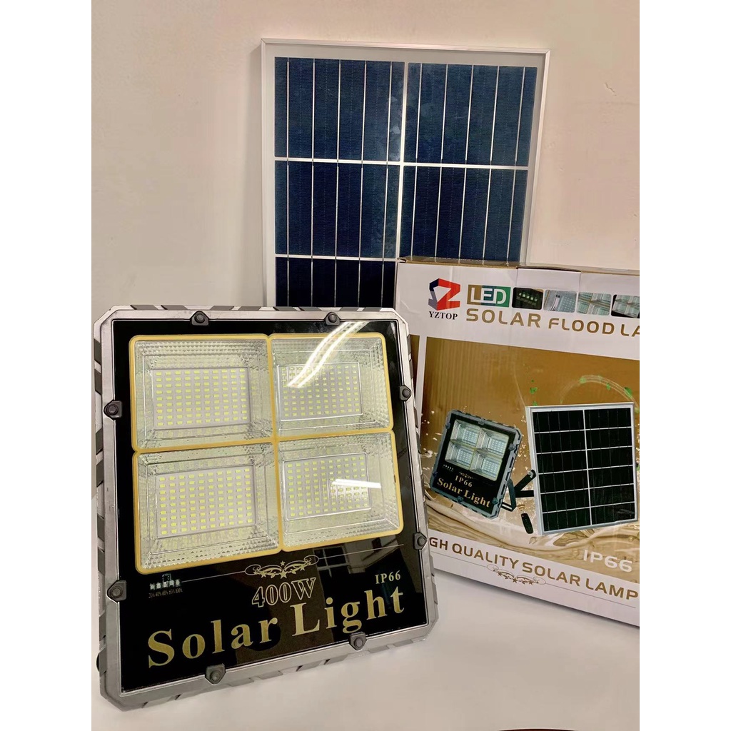 Refletor Holofote Solar 400w Ultra Led Original Ip66 6500k C/placa ...