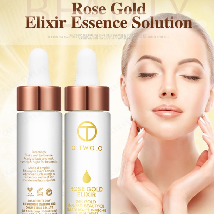 Base De Maquiagem Revitalizante Elixir Rose Gold Foil Foundation Para ...