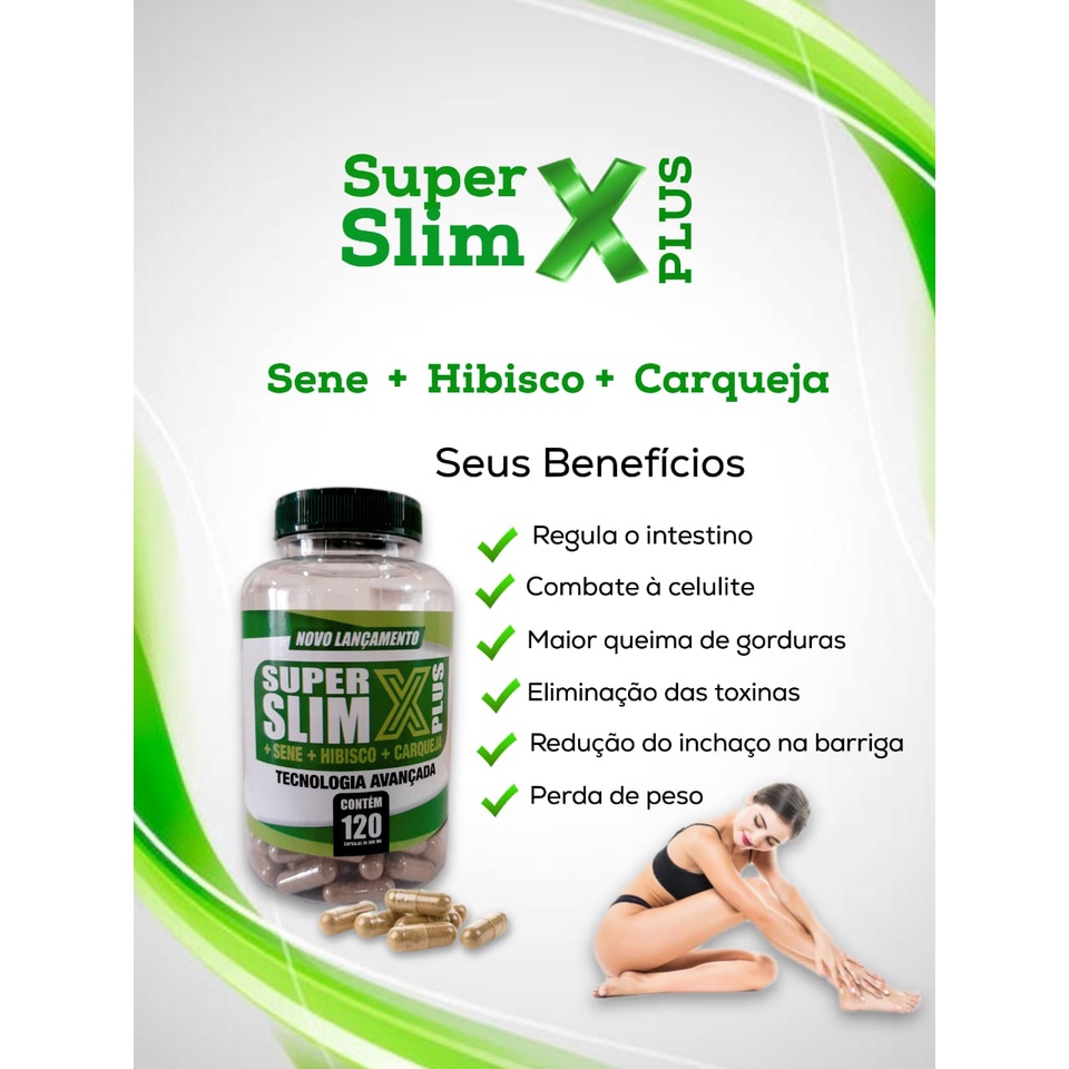 Kit 2 Super Slim X Plus 500mg 240 Cáps - Natuviva | Shopee Brasil