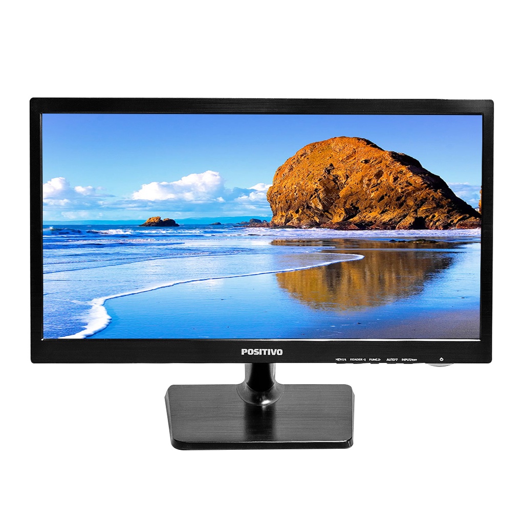Monitor Positivo 20M37AA-B 19,5" Led Bibolt Preto 5 ms | Shopee Brasil