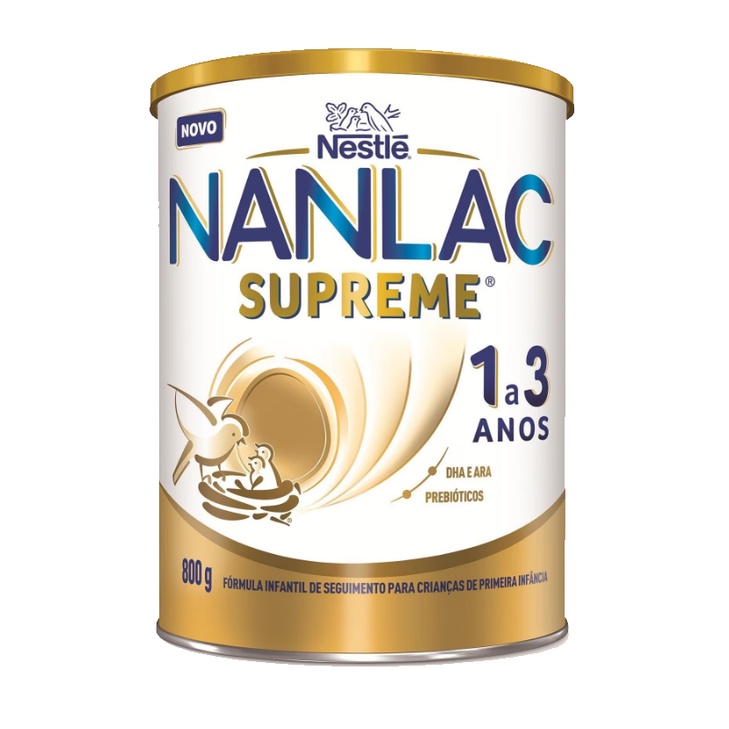 Fórmula Infantil Nanlac Supreme 1 a 3 Anos Lata 800g Nestlé | Shopee Brasil