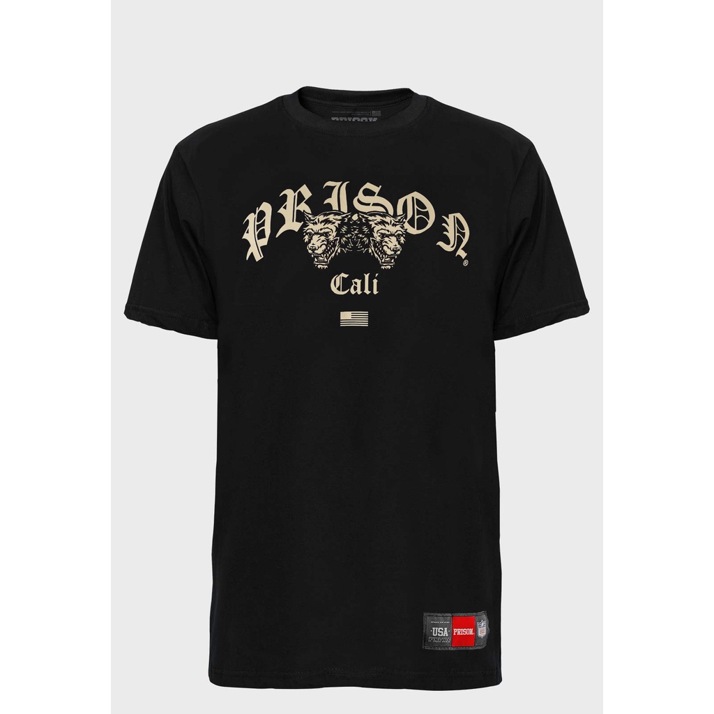 Camiseta Streetwear Prison Wolf Cali | Shopee Brasil