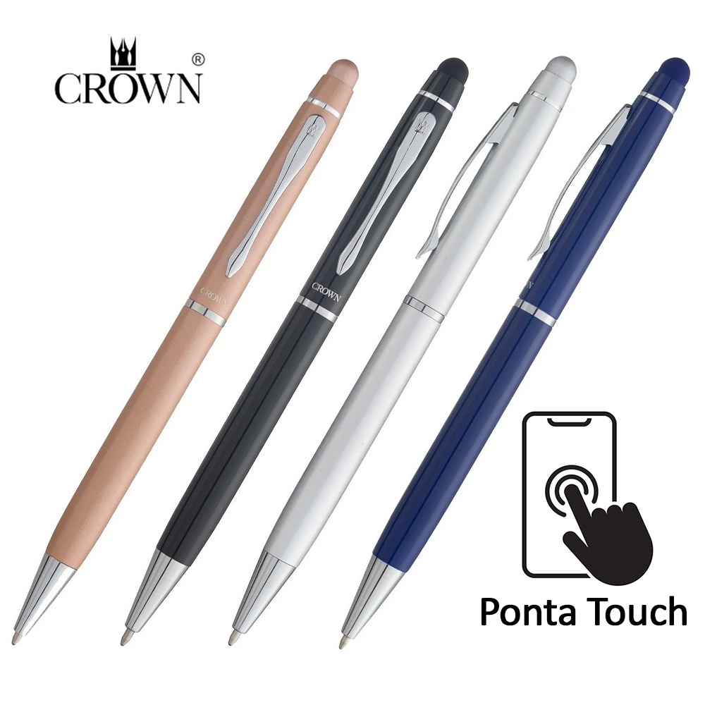 Caneta Crown Viena Esferográfica Com Ponta Touch Screen EX11307 ...