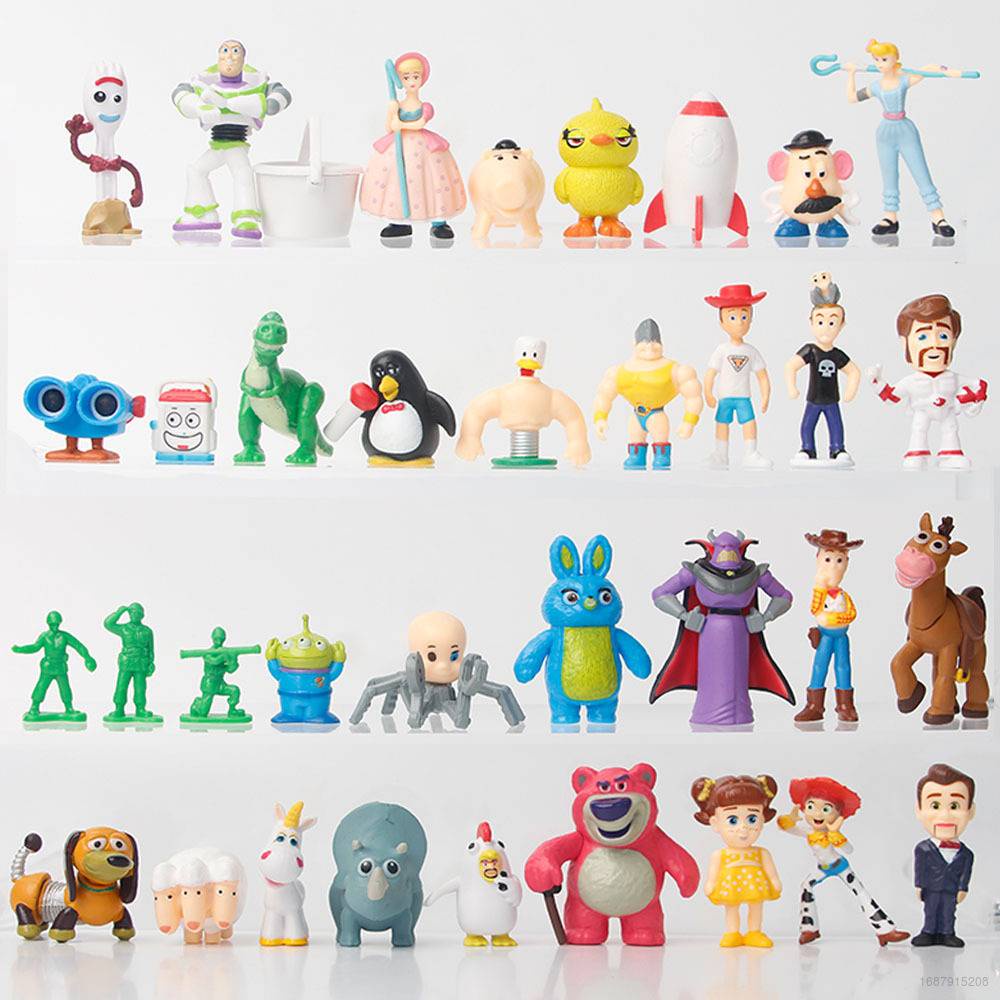 Tendência 36pcs Toy Story Action Figura Woody Buzz Lighter Lotso Ação ...