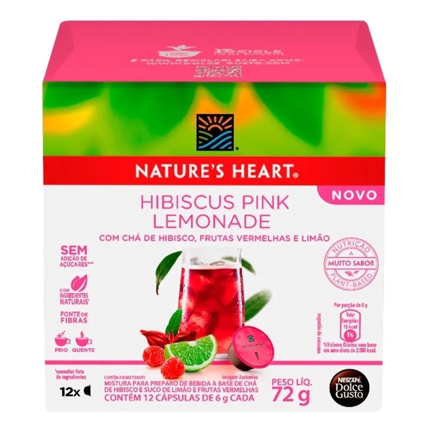 Nescafé Dolce Gusto Nature's Heart Hibiscus Pink Lemonade 12 Cápsulas ...
