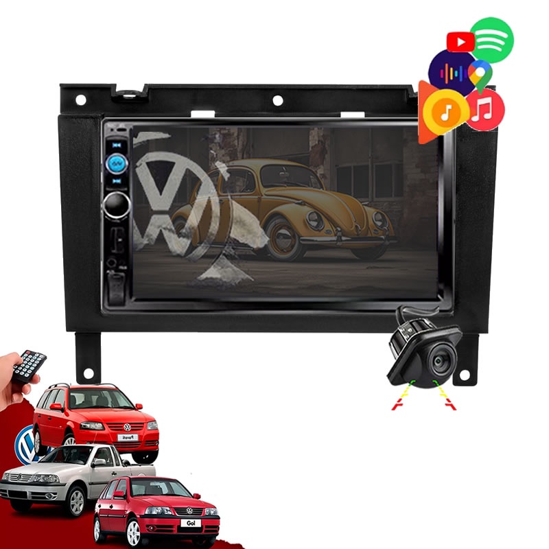 Central Multimidia Gol G3 2000 Bluetooth Camera Usb Espelha | Shopee Brasil