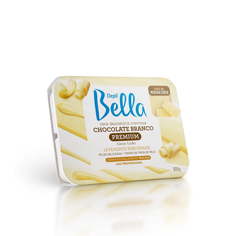 Cera Chocolate Branco 800g Depil Bella | Shopee Brasil