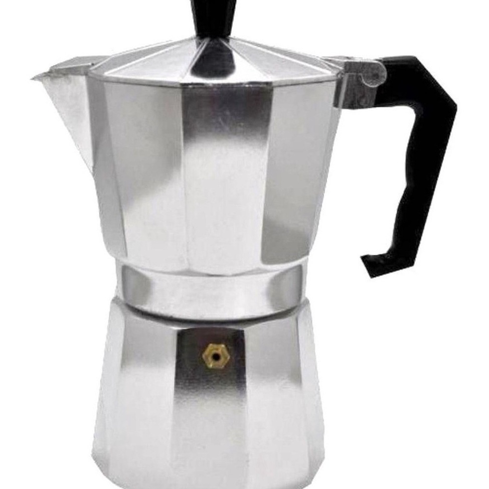 Cafeteira Italiana com Funil Moka Express Faz 9 Xícaras Café Aluminio ...