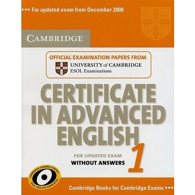 Cambridge Certificate In Advanced English 1 - Student's Book Without ...