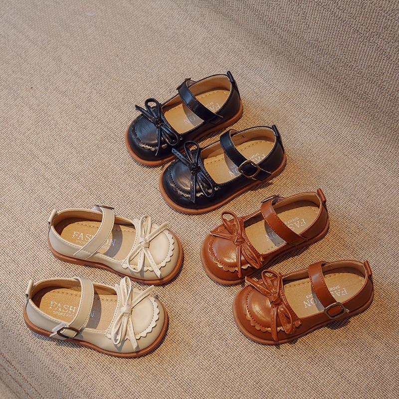 Sapatos Para Crianças Meninas Mary Janes De Couro Cute Autumn Sweet ...