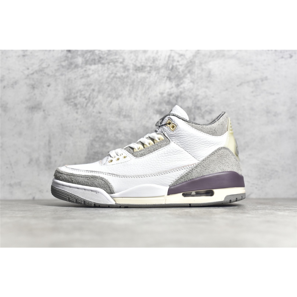 Jordan 3 x A Ma Maniere AJ3 Tênis De Basquetebol Branco Cinza Bege DH3434-110 40-46 - Escorrega ...