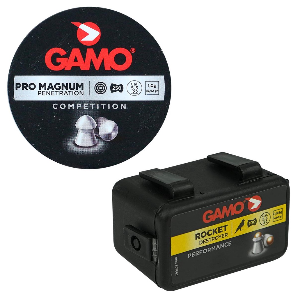 Chumbinhos Gamo 5.5mm Pro Magnum e Rocket Destroyer | Shopee Brasil