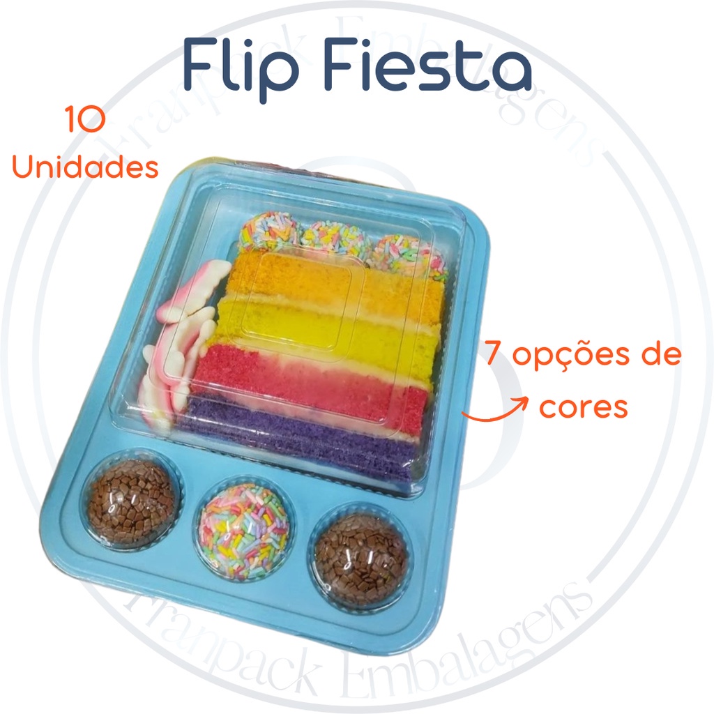 10 un Embalagem para festa na escola - Flip Fiesta Cores | Shopee Brasil