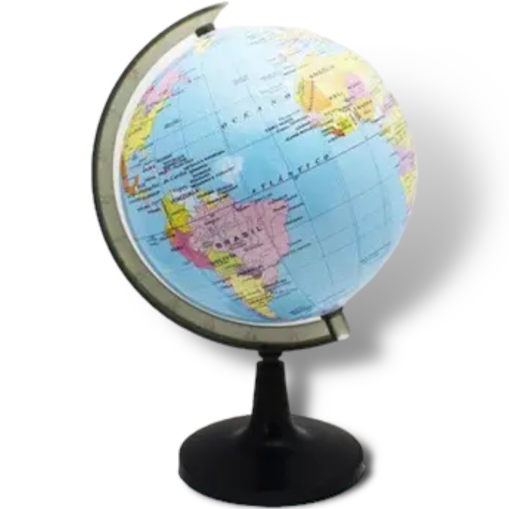 Globo Terrestre Escolar Giratório De Mesa Mapa Mundi 14 2 Cm Shopee