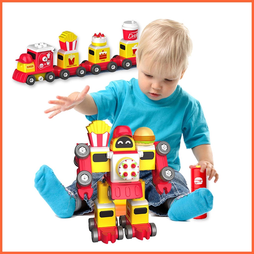 STEM Robot Building Kit Train Set Brinquedos Com Juntas Flexíveis E ...