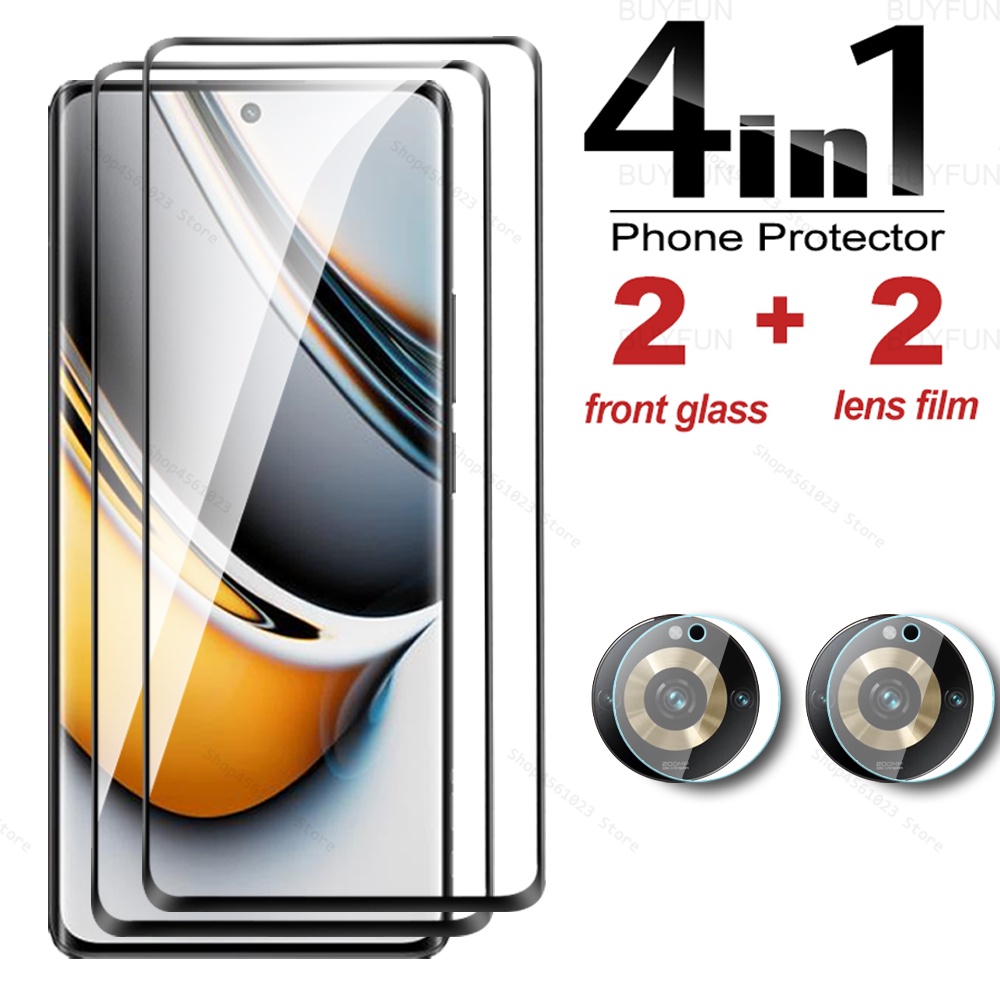 Para Realme 11 Pro + 5G 6.7inch Vidro Curvo 4IN1 Protetor De Tela De ...