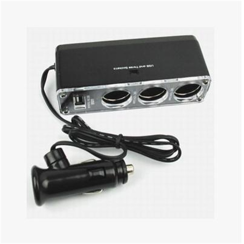 Isqueiro De Um A Três Cigarros Para Carros 12v Com Usb Distribuidor De ...