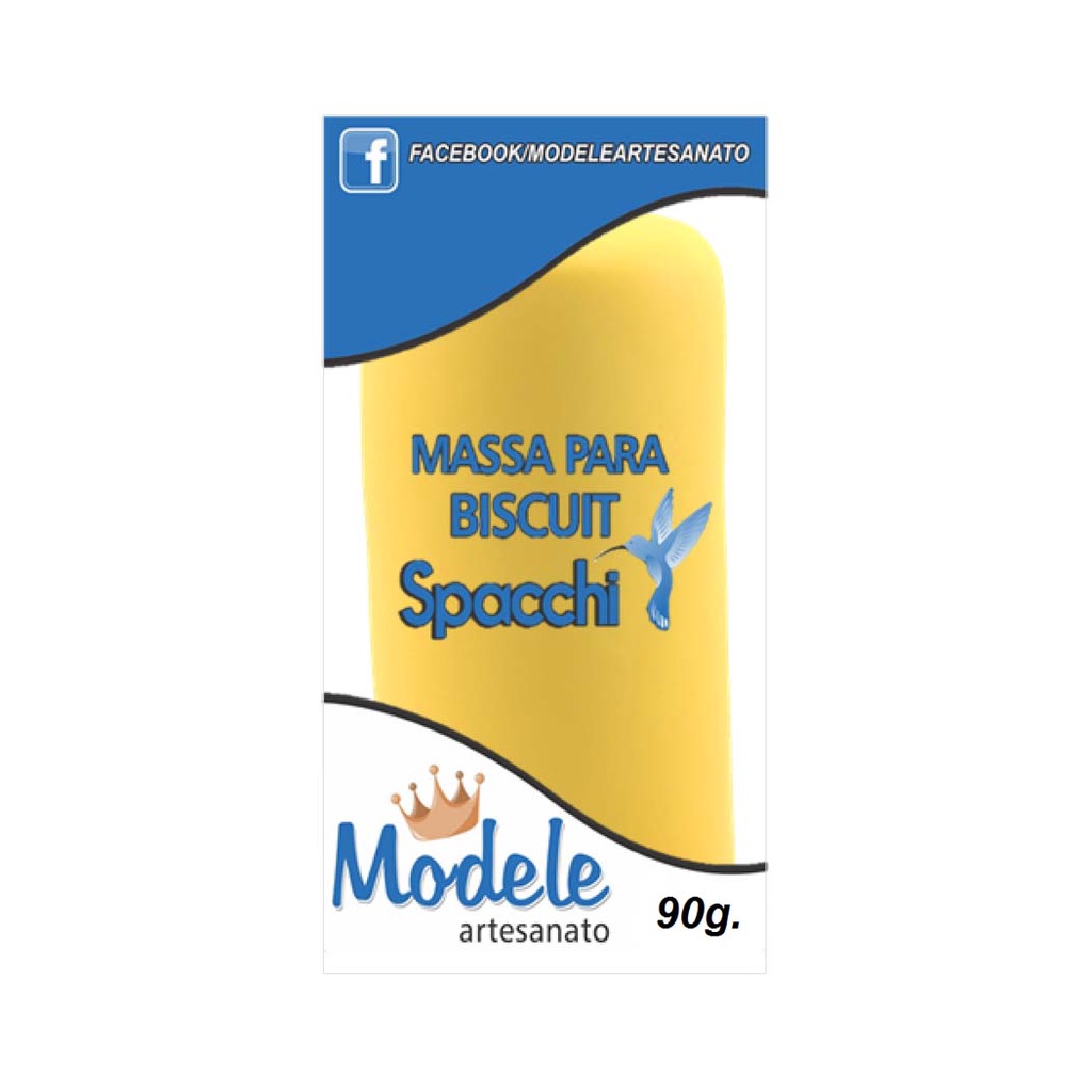 Massa para Biscuit Amarelo 021 90g Modele | Shopee Brasil