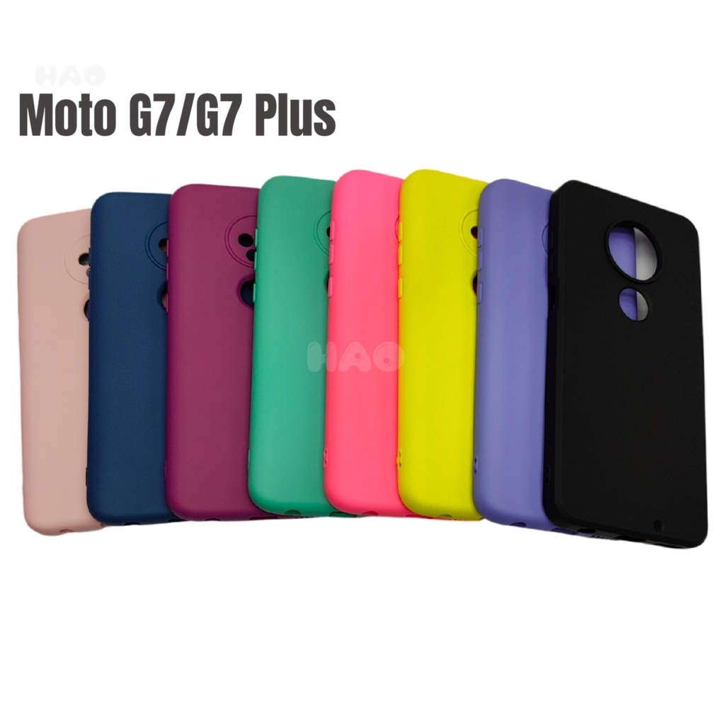 Capa Capinha Silicone Aveludada Case Para Motorola Moto G7/G7 Plus | Shopee Brasil