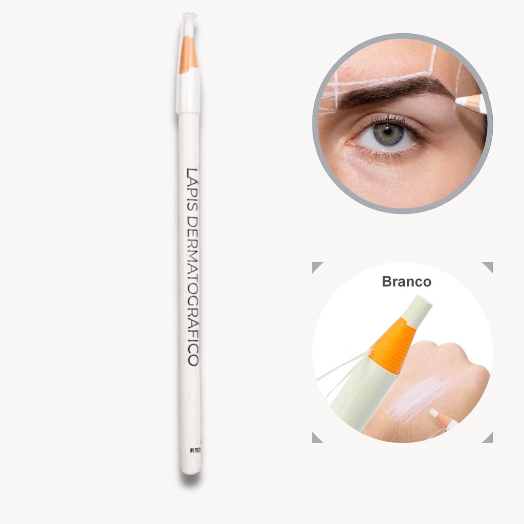 Lapis Dermatografico Designer Sobrancelha Branco Shopee Brasil