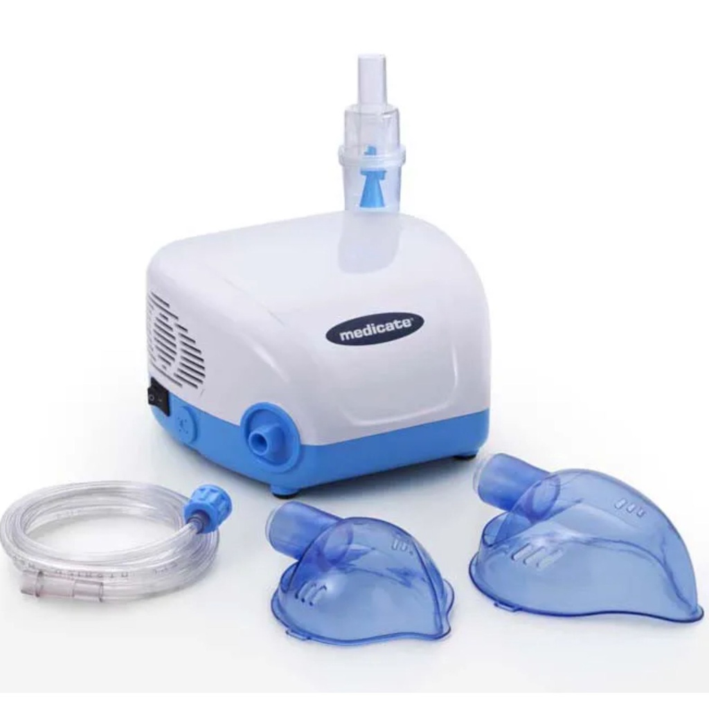 Inalador Nebulizador Compressor Md1300 Bivolt Medicate | Shopee Brasil