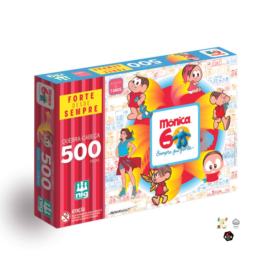 Quebra Cabeca 500 pecas Turma da Monica +7 anos Nig | Shopee Brasil