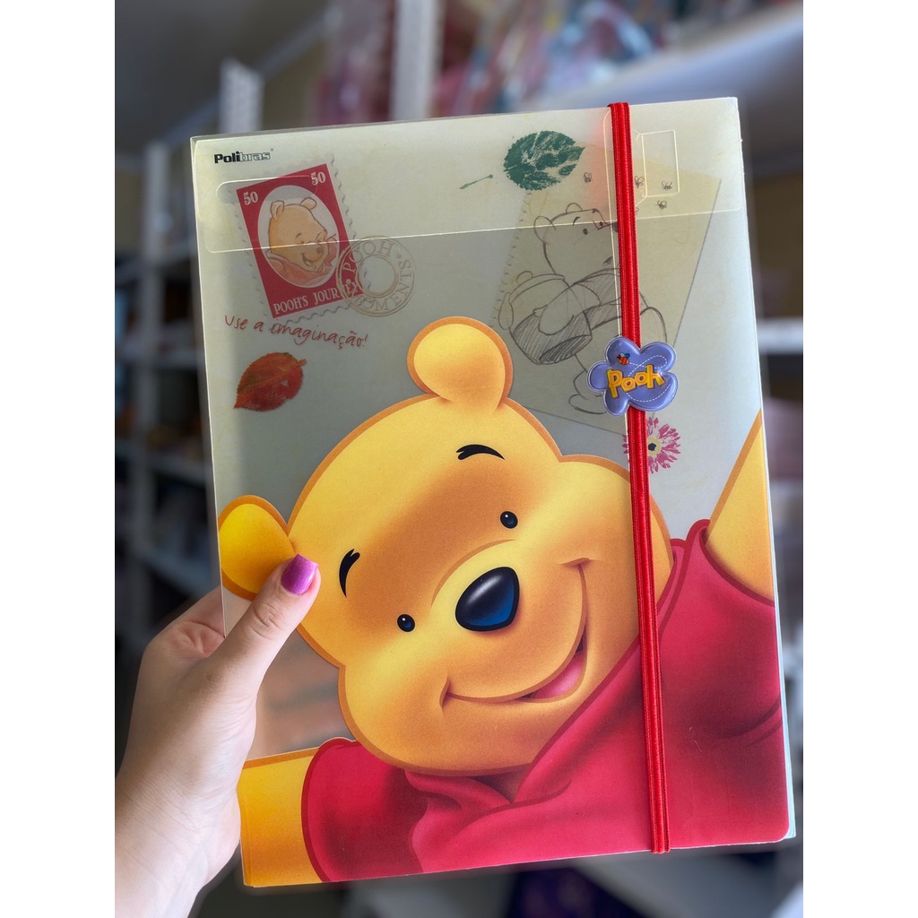 PASTA ESCOLAR 32MM POOH VINTAGE | Shopee Brasil