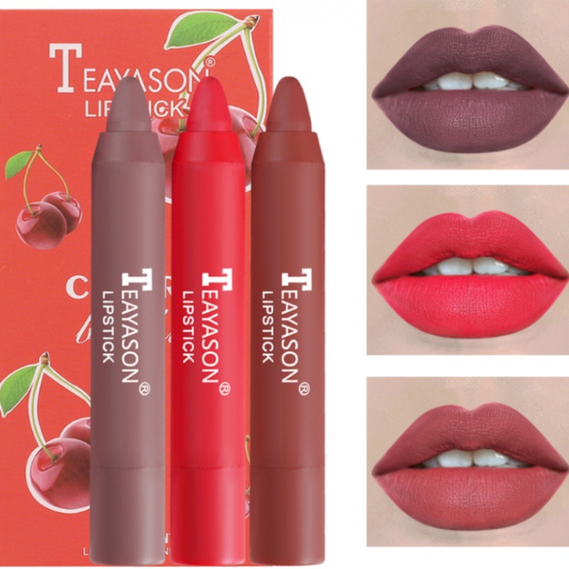 TEAYASON/3 Pcs/Set Velvety Lipstick Matte/Delicado/À Prova D'água/Sem ...