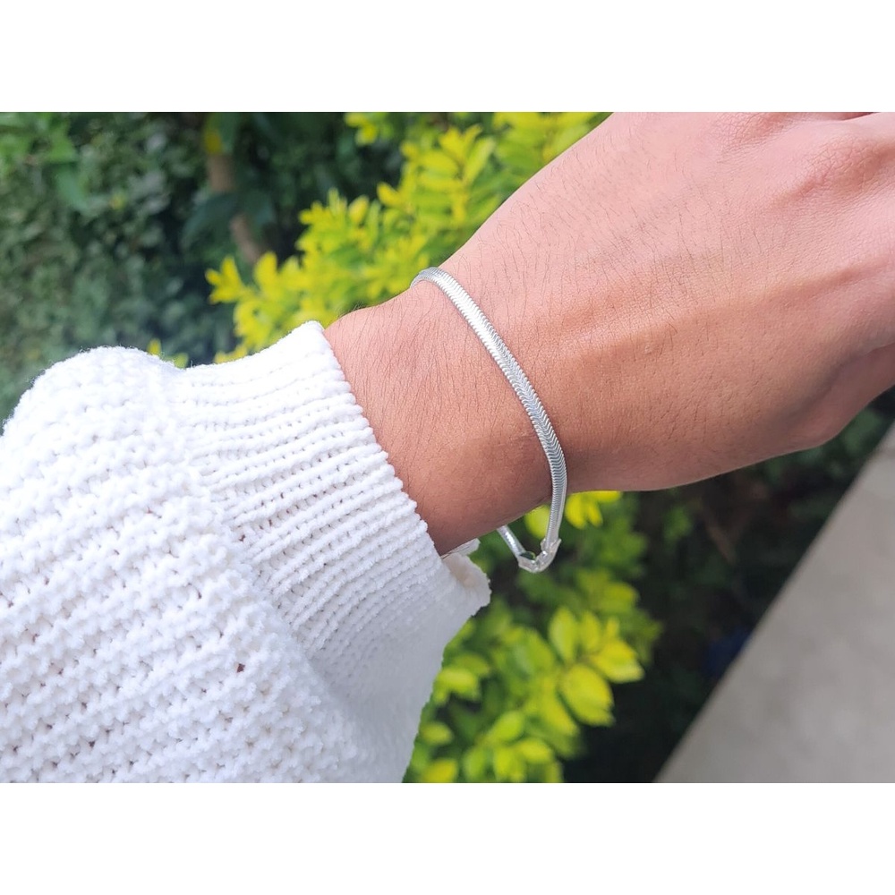 Pulseira Italiana Rabo De Rato Feminina E Masculina Em Prata 925 ...