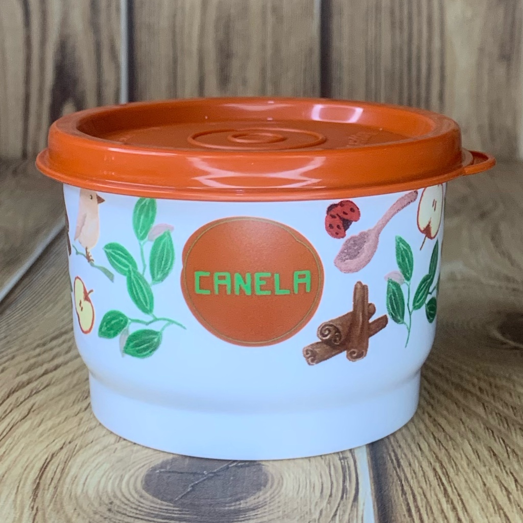 Potinho Tupperware Canela Floral 140ml Original Novo Ótima Vedação ...