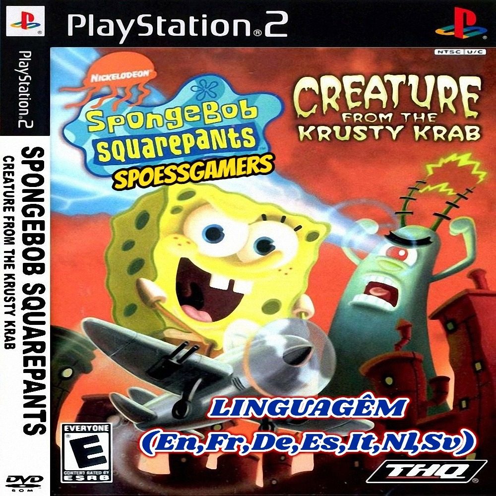 Jogo Ps 2 Bob Esponja Creature From The Krusty Krab | Shopee Brasil