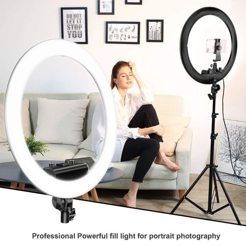 Ring Light Led Iluminador 26cm 10 Polegadas Completo 2,1m Tripé 210cm | Shopee Brasil