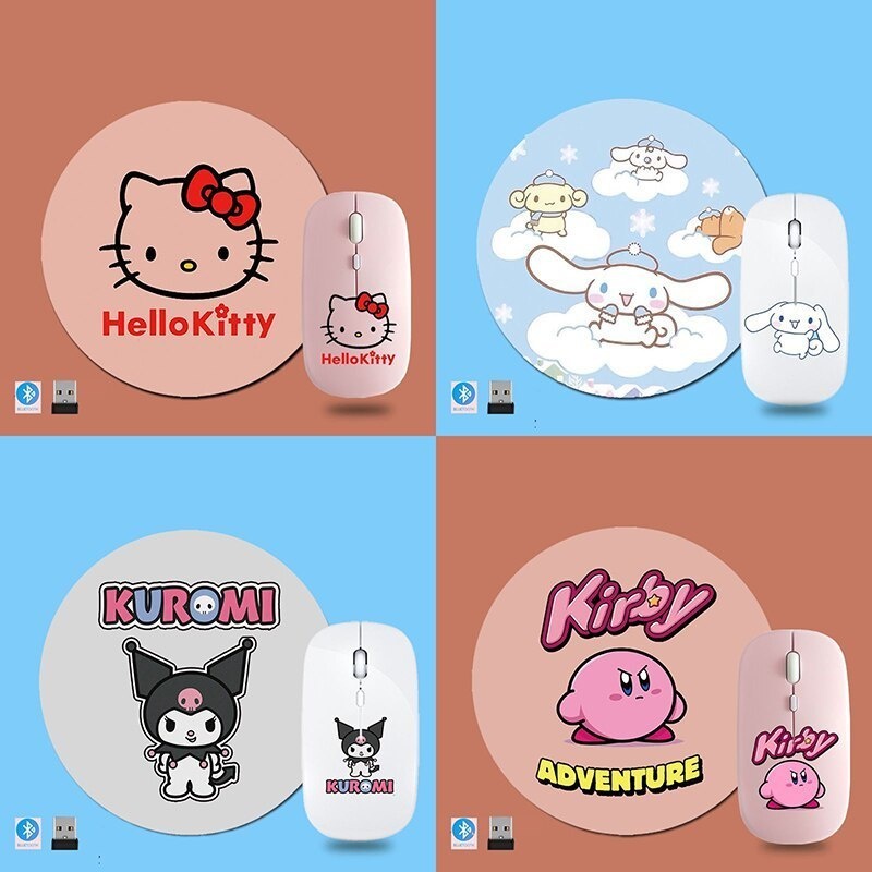 Hello Kitty 2.4GHz 1000dpi Rato Sem Fio Bluetooth Silencioso ...