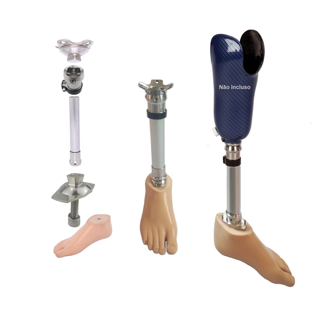 Kit De Peças Para Prótese De Perna, Transtibial, Com Pé Sach | Shopee ...