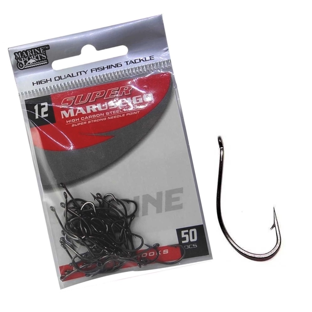 Anzol Super Maruseigo Size Nº12 50 Unidades - Marine Sports | Shopee Brasil