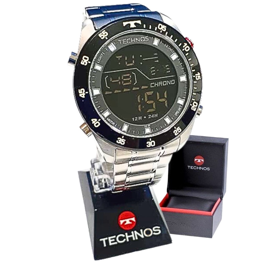 Relógio Technos Masculino Digital BJ3589AD/1K | Shopee Brasil