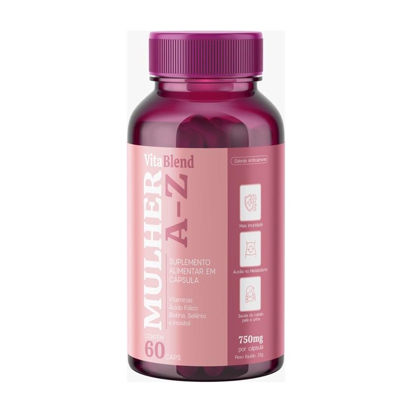 Suplemento Alimentar Az Mulher VitaBlend 60 capsulas | Shopee Brasil