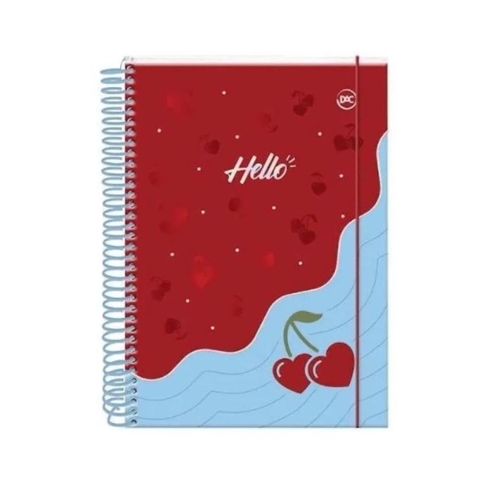 Caderno Colegial Hello DAC | Shopee Brasil