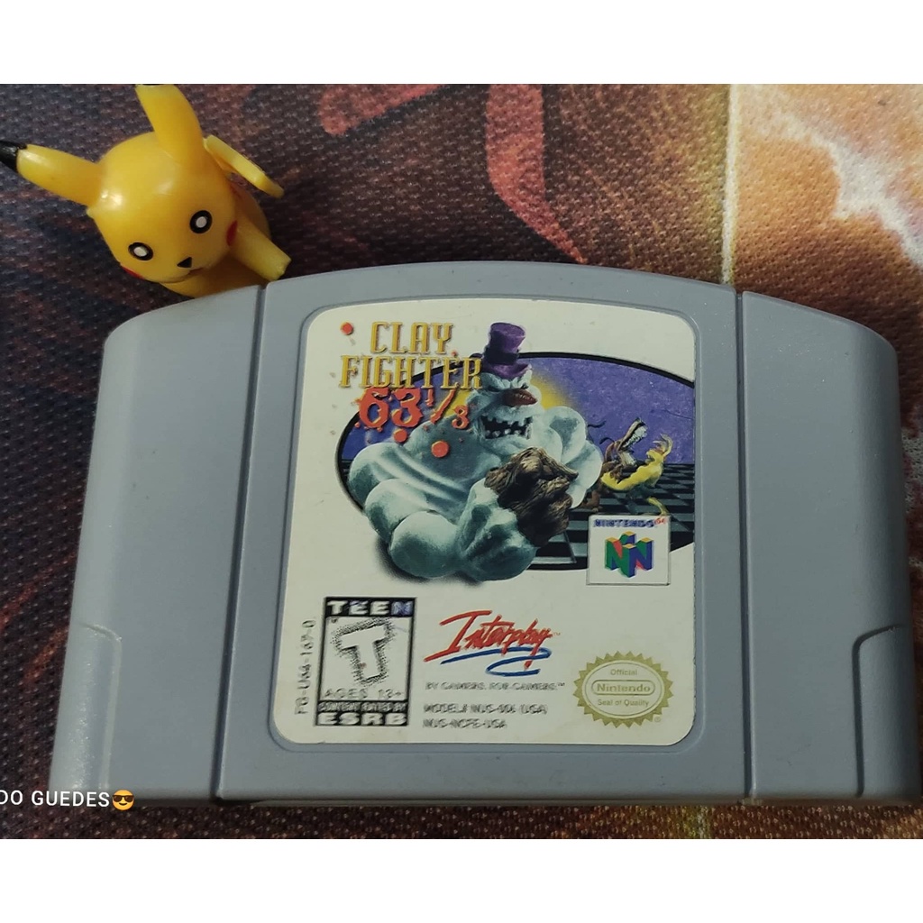 Jogo Clay Fighter 63 1/3 N64, Nintendo 64 Original, Game, Fita ...