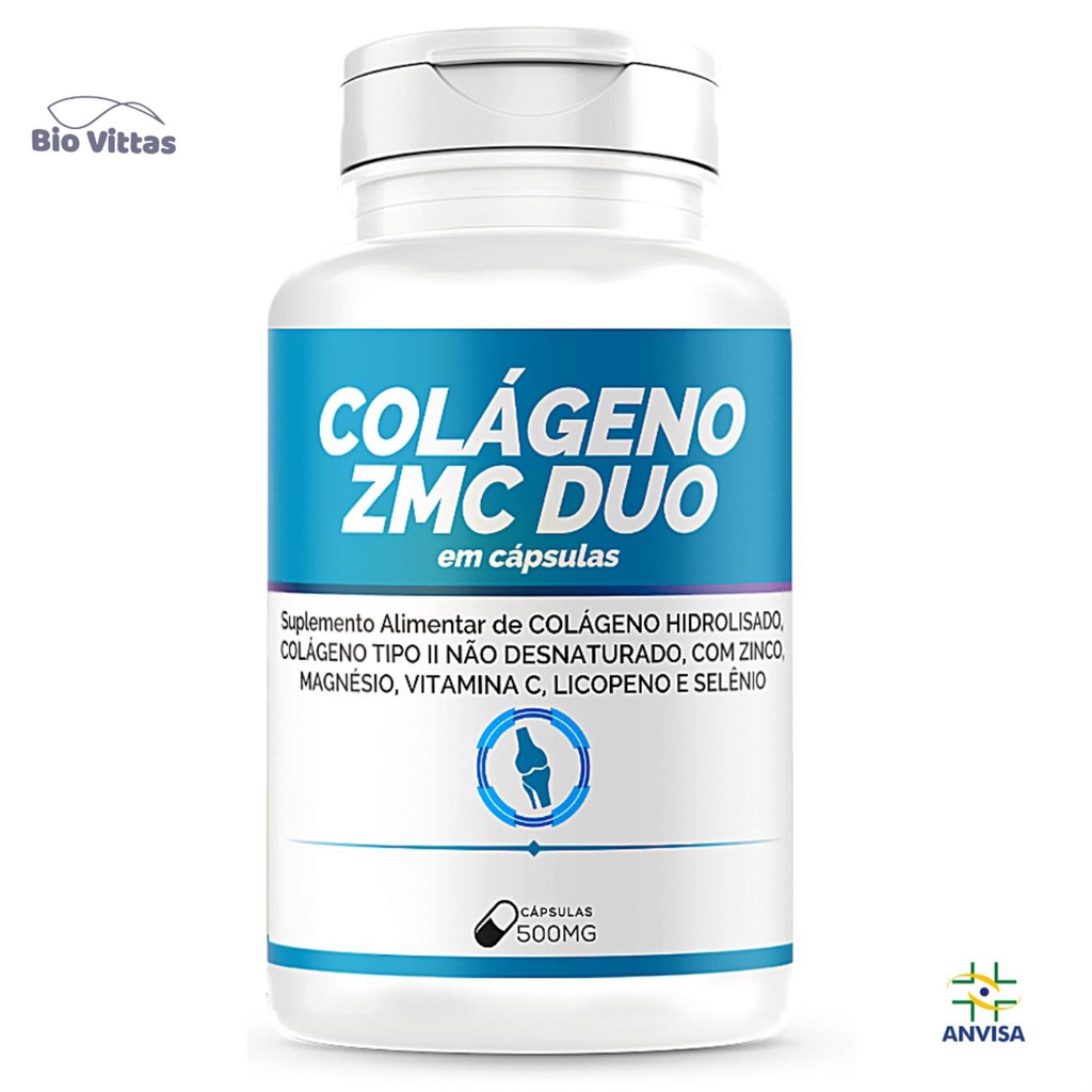 Colageno ZMC Duo - Vitamina C + IC-II + Licopeno - 120 Cápsulas ...
