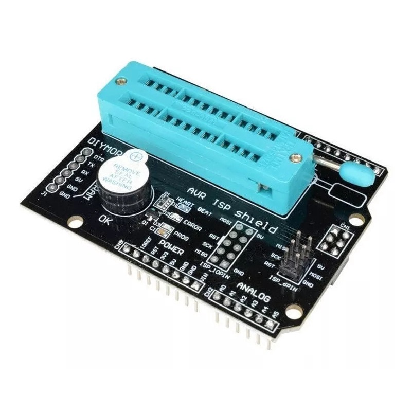 Shield Avr Isp Programador Bootloader Para Arduino Uno Mega | Shopee Brasil