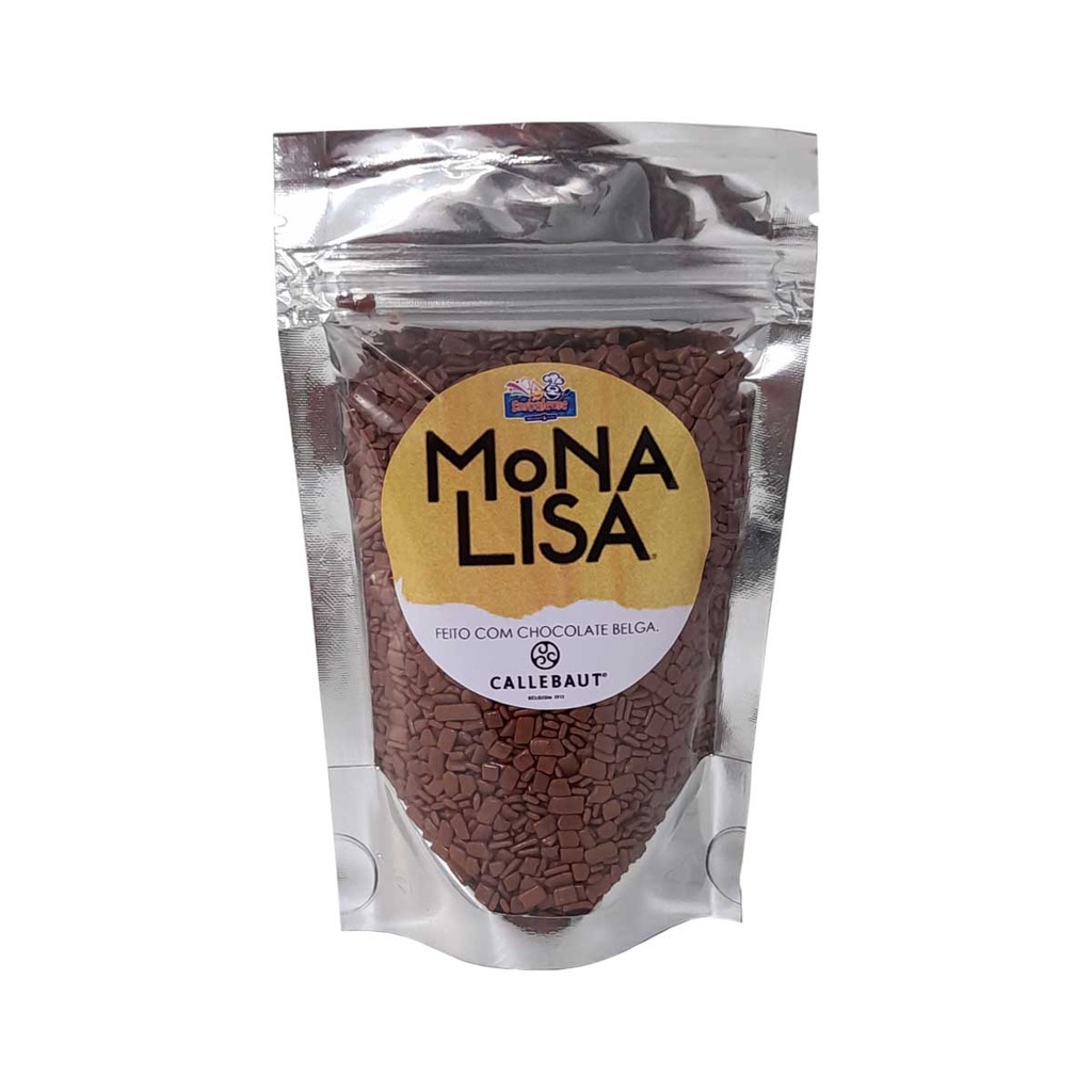 Chocolate Small Flakes Belga ao Leite 90 gramas Mona Lisa | Shopee Brasil