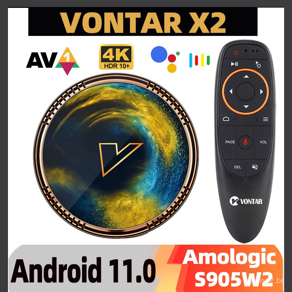 2022 vontar x2 smart tv android box 11 amlogic s905w2 4gb 64gb 32gb ...
