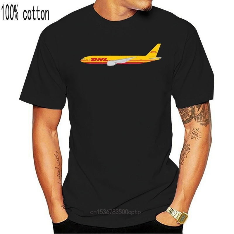Camisa Masculina DHL Aviation World logo Preto Ou Branco S-2XL | Shopee ...