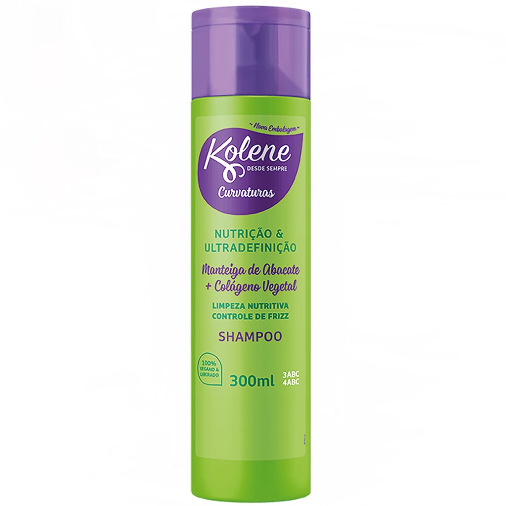 Shampoo Kolene Nutrição e Ultradefinição 300ml | Shopee Brasil