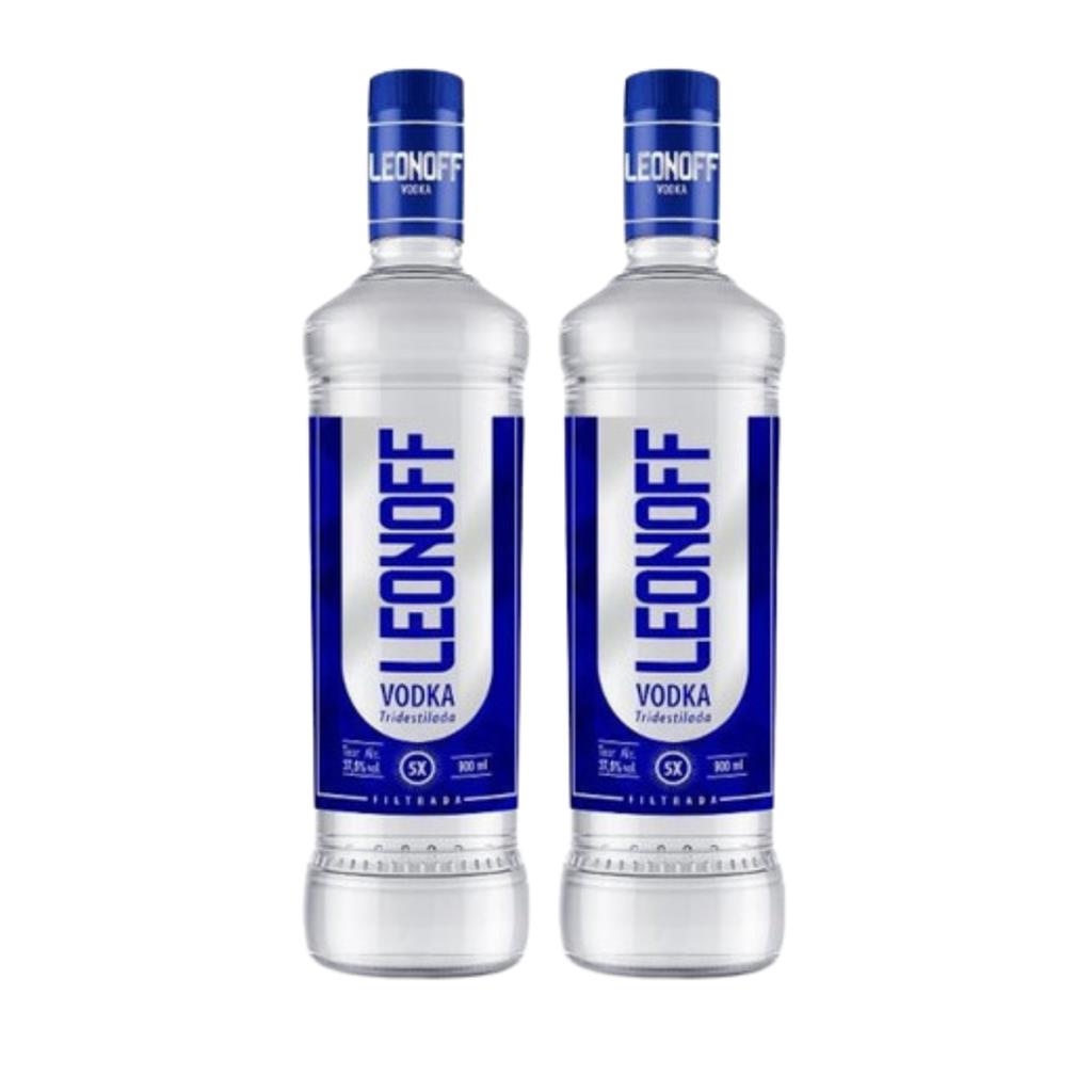 Kit 2 Vodkas Leonoff 965ml | Shopee Brasil
